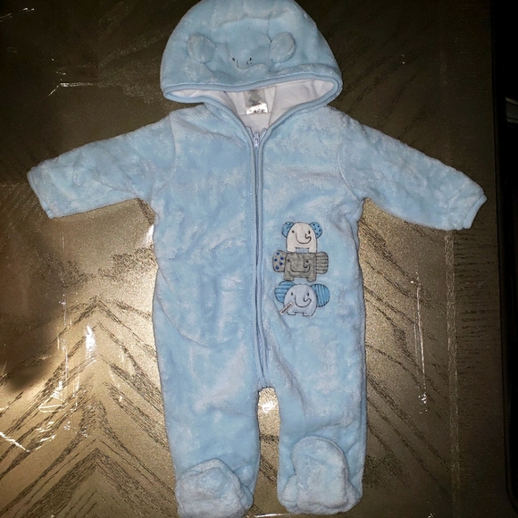 Absorba | One Pieces | Absorba Sky Blue Elephants Infant Onepiece Suit ...